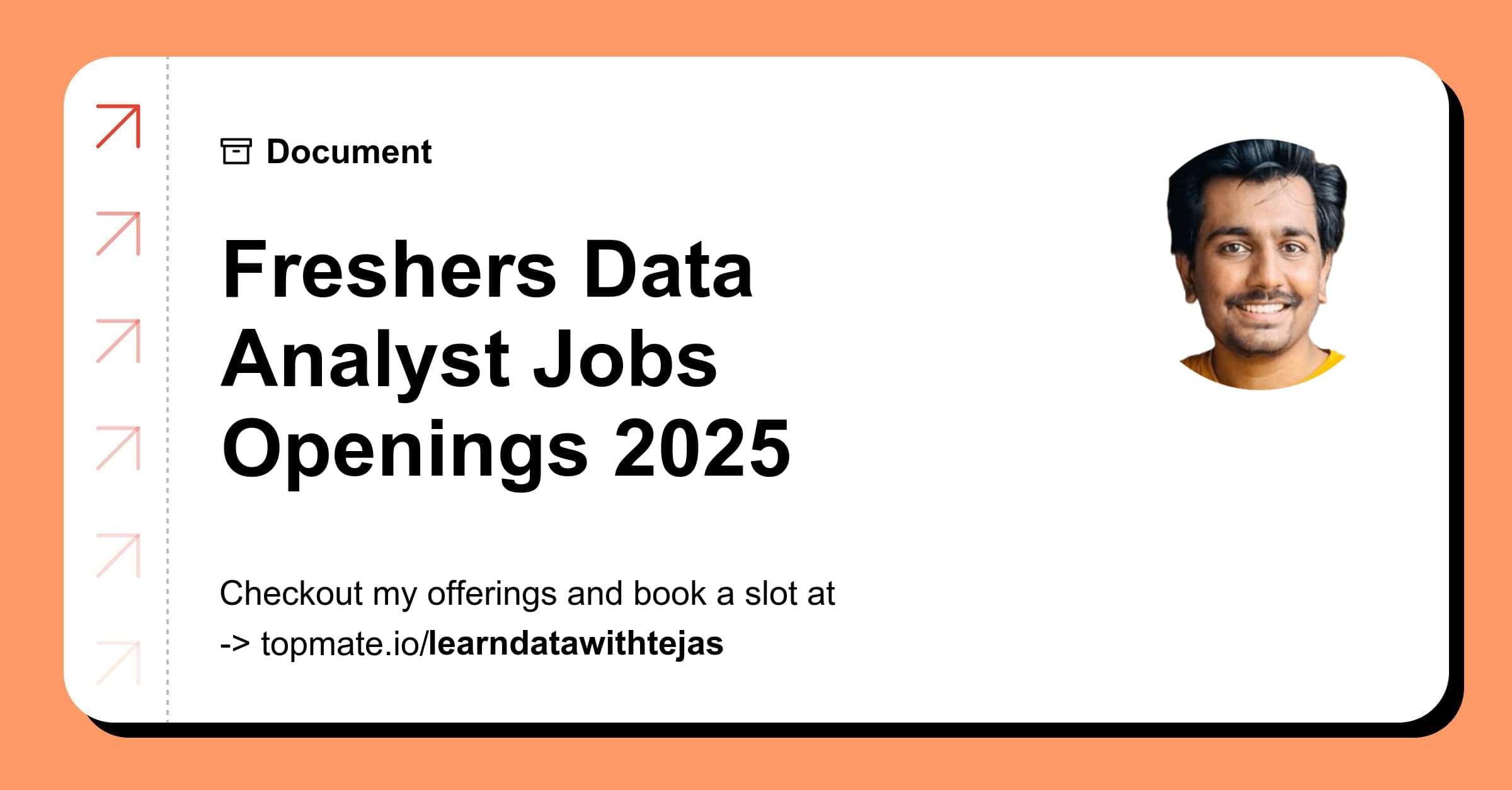Freshers Data Analyst Jobs Openings 2025 with Tejas Rane